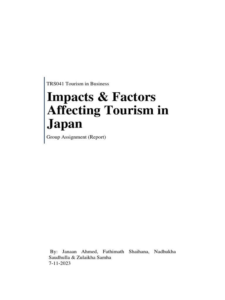 Impacts and Factors Affecting Tourism in Japan | PDF | Tourism ...