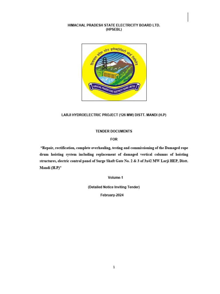 Tender Document | PDF | Joint Venture | Specification (Technical Standard)