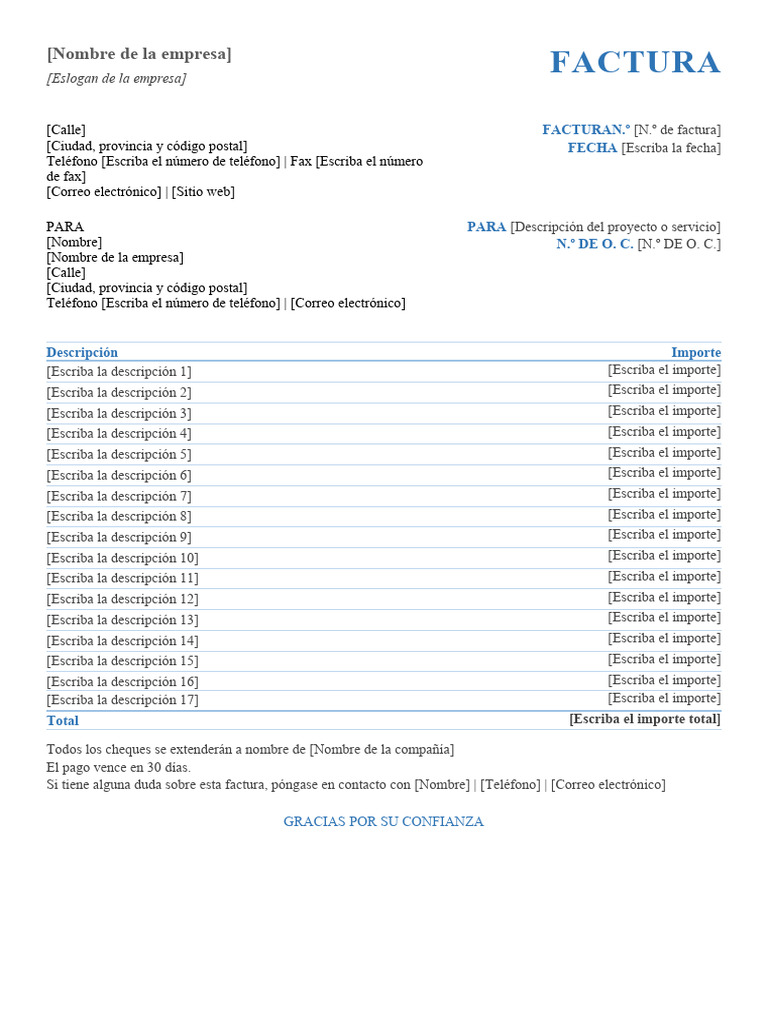 Factura de Servicio | Descargar gratis PDF | Telecomunicaciones ...