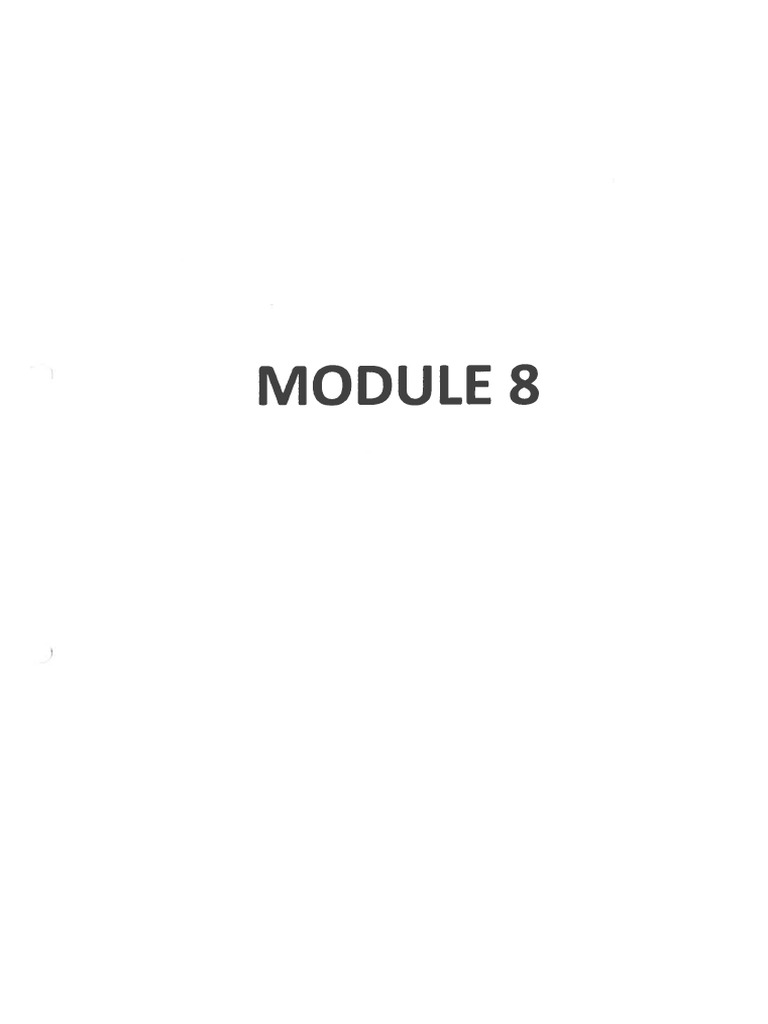Module 8 - Unit 3 | PDF