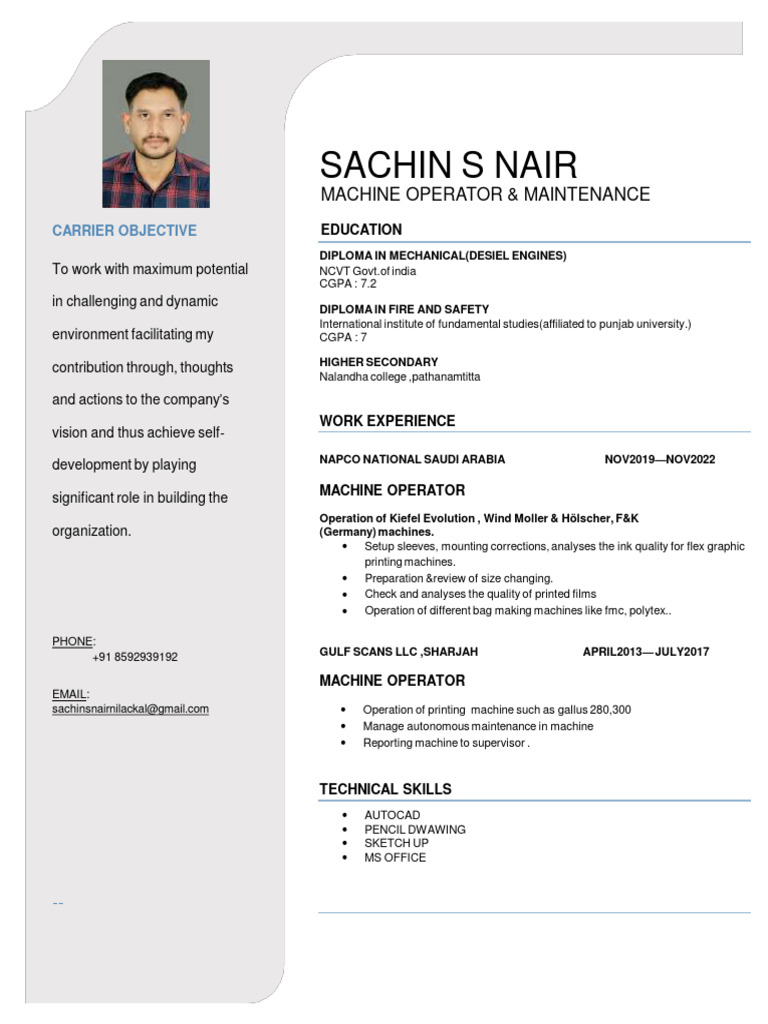 Sachin CV PDF | PDF | Learning | Cognition