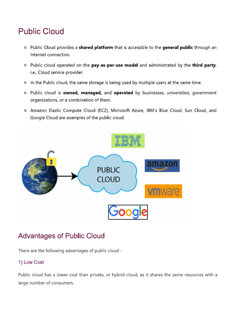 Public Cloud | PDF