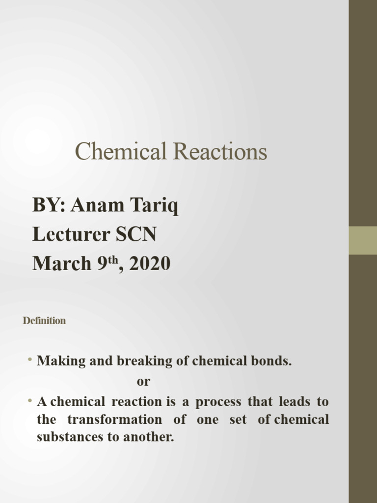 Biochemistry Chemicals Reaction | Download Free PDF | Chemical ...