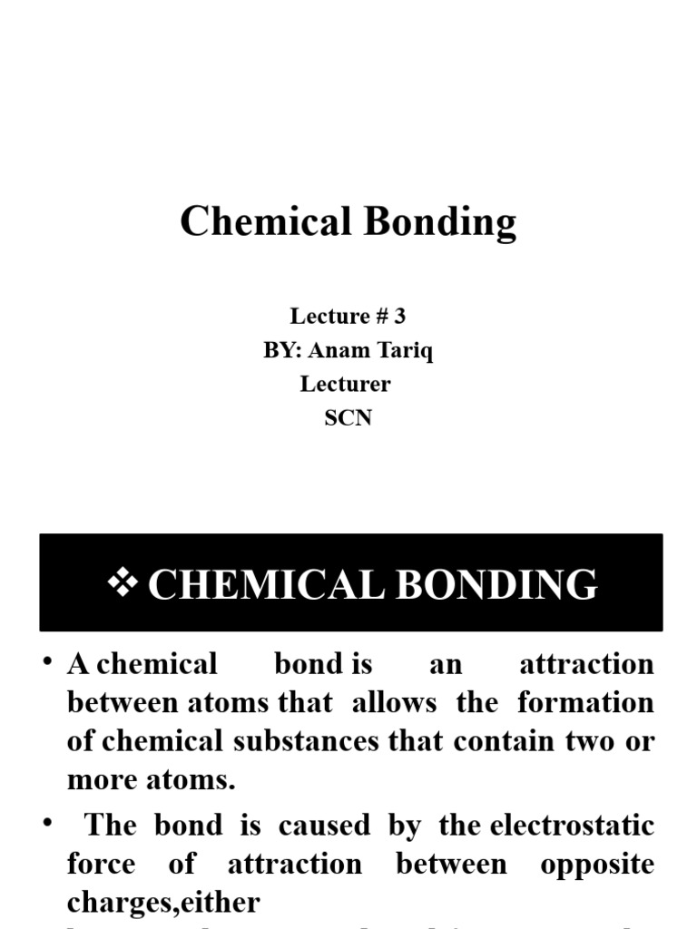 Chemical Bonding | PDF | Chemical Bond | Ion