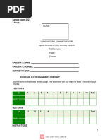Mathematics Scenario Questions | PDF | Area | Cakes