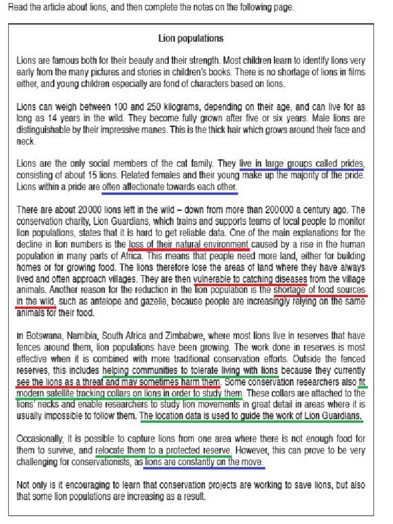 Note Taking Homework Answers | PDF