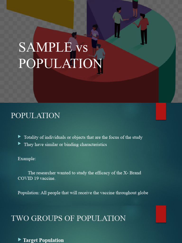 SAMPLE Vs POPULATION | PDF | Sampling (Statistics) | Randomness