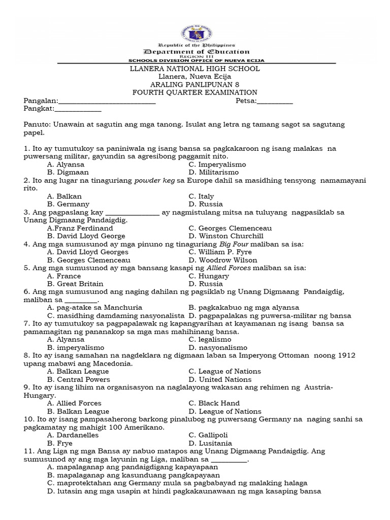 Ap Exam Pdf