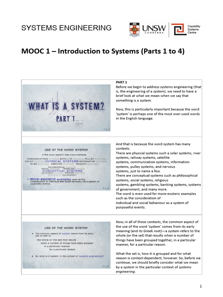 Systems Engineering | PDF | System | Hierarchy
