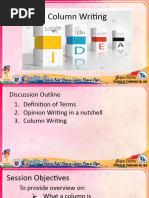 Column Writing Tips | PDF | Journalism | News