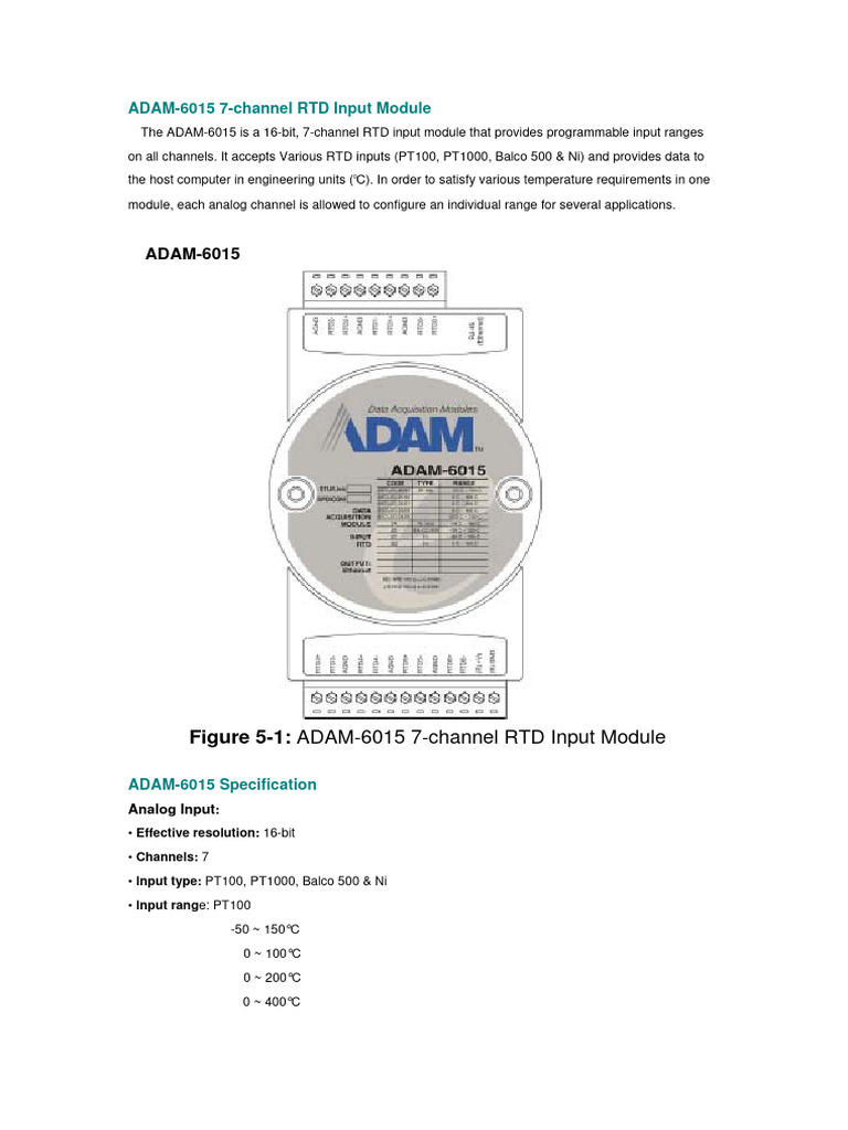 ADAM-6015 User Note | PDF