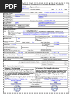 Dangerous Goods Transport Document & Container Packing Certificate ...