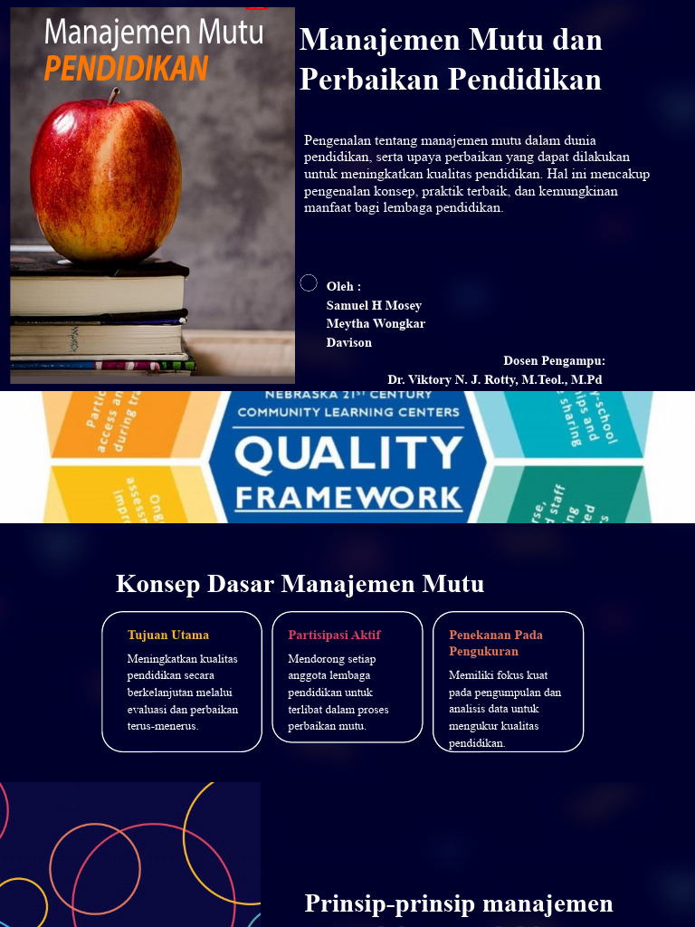 Manajemen Mutu Pendidikan | PDF
