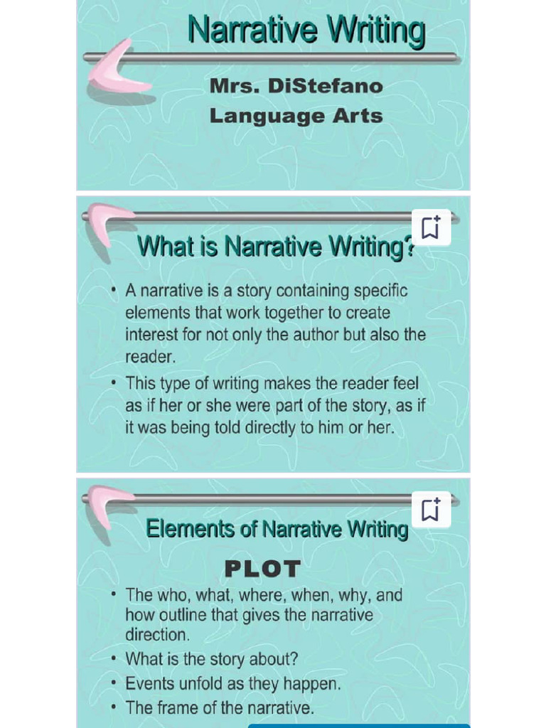 Narrative Writing | PDF