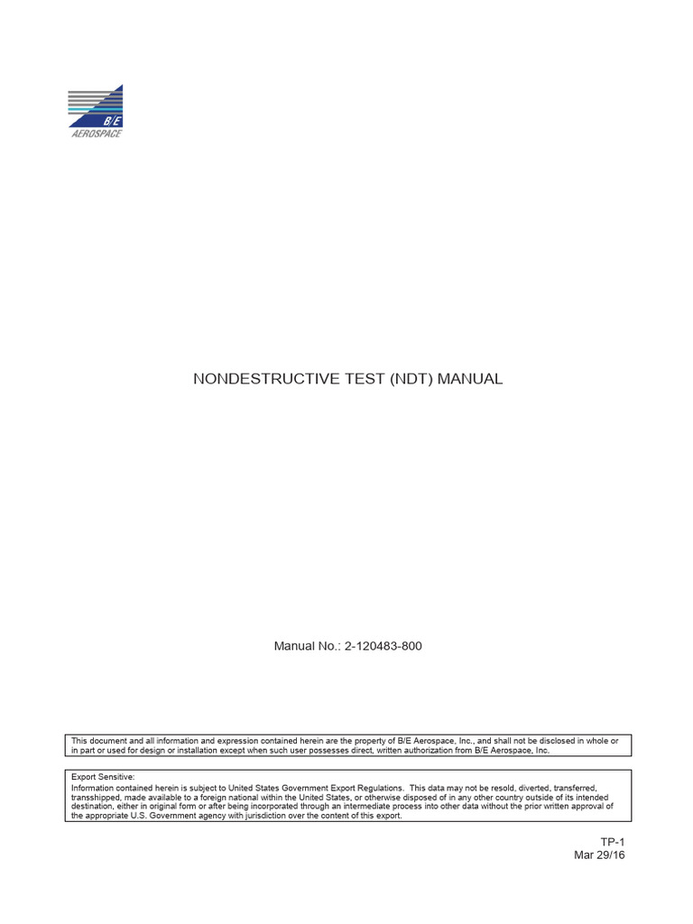 Nondestructive Test (NDT) Manual | PDF | Nondestructive Testing | Inductor