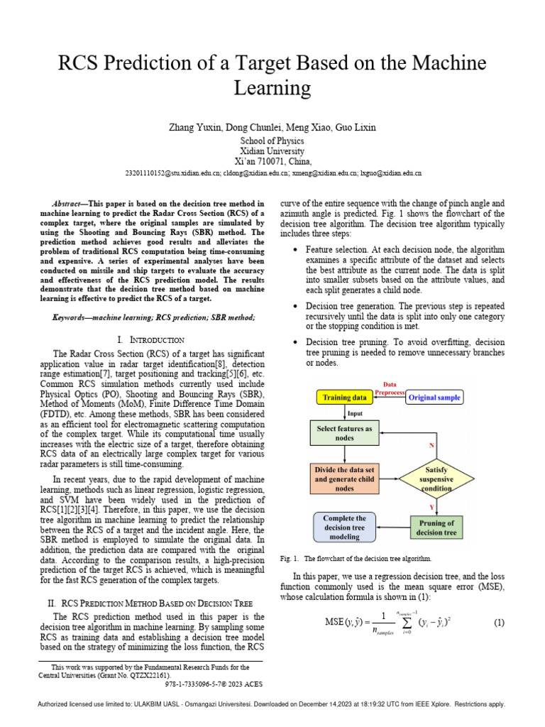 Machine Learning for RCS Prediction | PDF | Mean Squared Error ...
