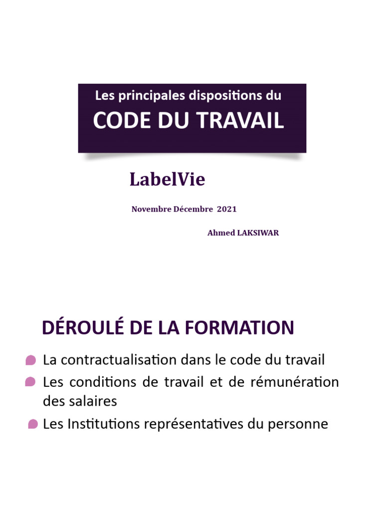 Droit Du Travail | PDF