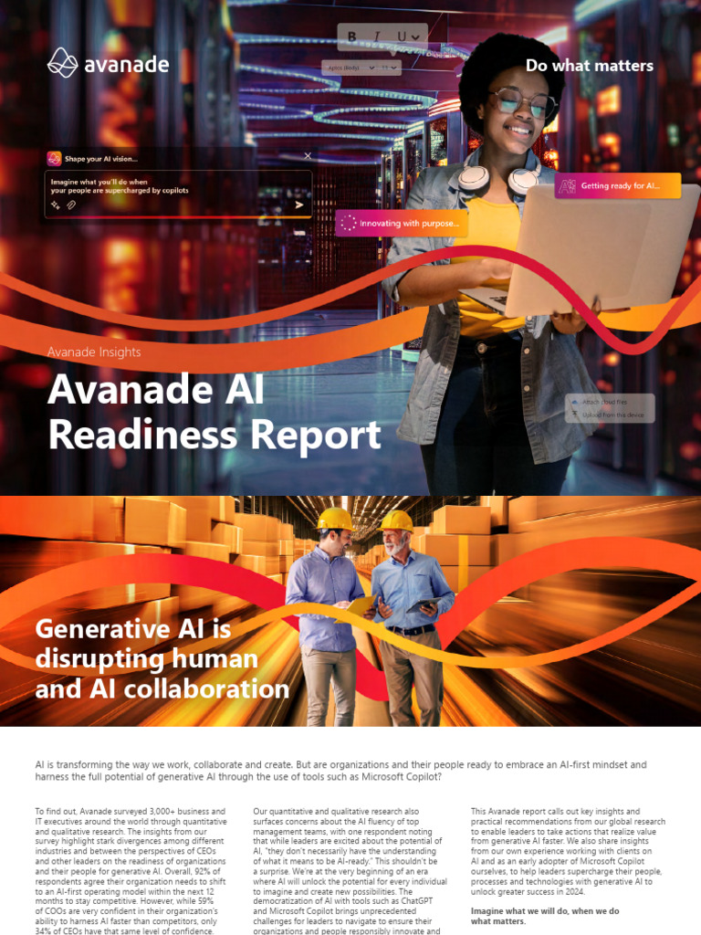 Avanade AI Readiness Insights Report | PDF | Artificial Intelligence ...