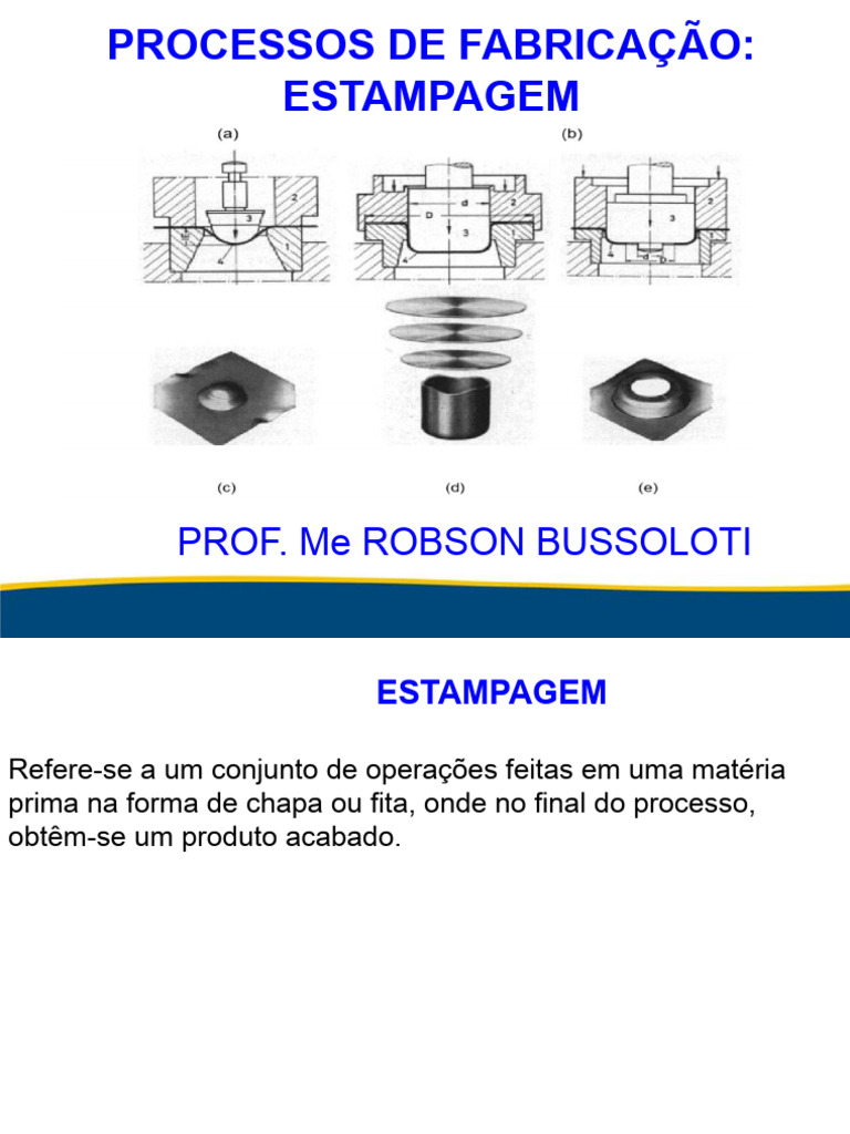 Processos de Estampagem Metálica | PDF | Engenharia Mecânica