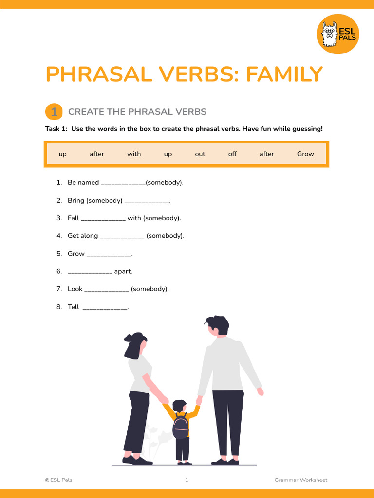 (SV) Phrasal Verbs - Family | PDF | Grandparent