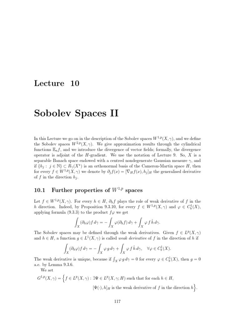 Lecture 10 | PDF | Divergence | Derivative