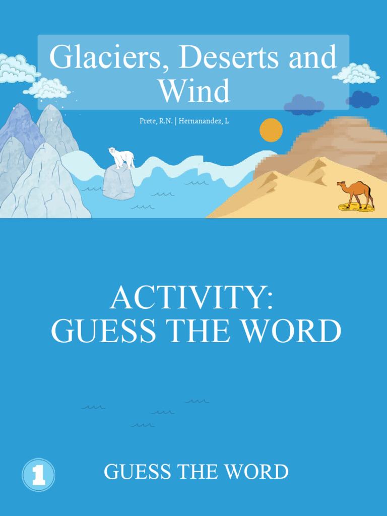 Glaciers, Desert and Wind | PDF