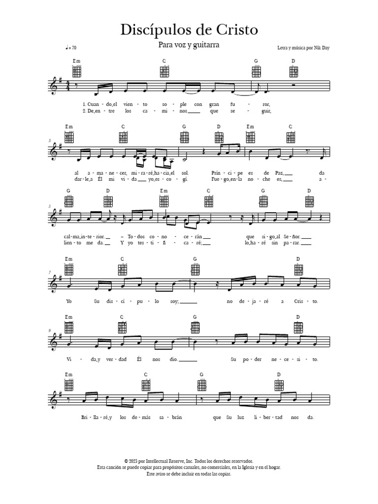 Disciple of Christ 2024 Guitar | PDF