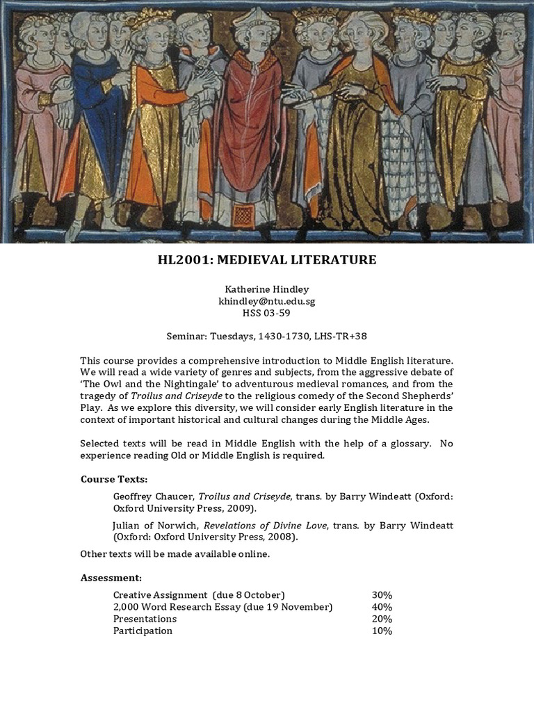 3 hl2001 | PDF | Essays | Le Morte D'arthur