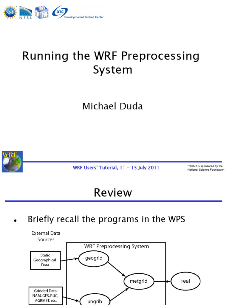 Running The WRF Preprocessing System | PDF | Computer File | Computer Science