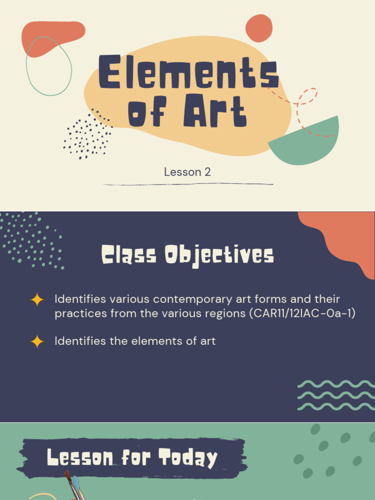 CPAR 2 - Elements of Art | PDF | Color | Hue