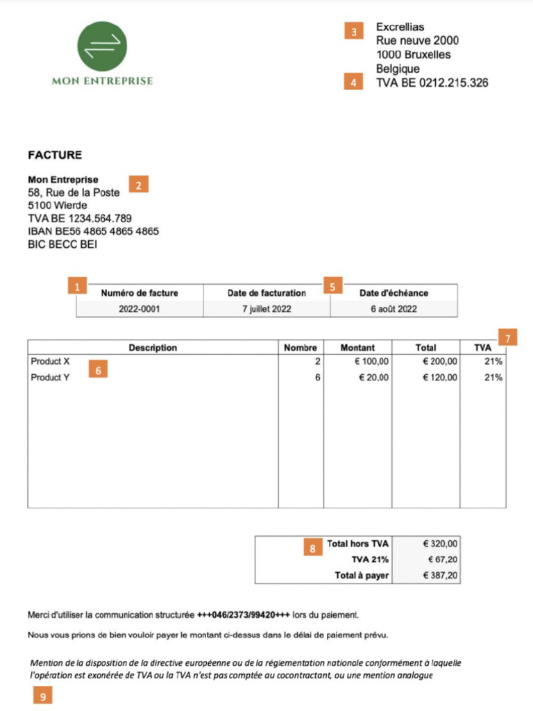 Facture Product X | PDF