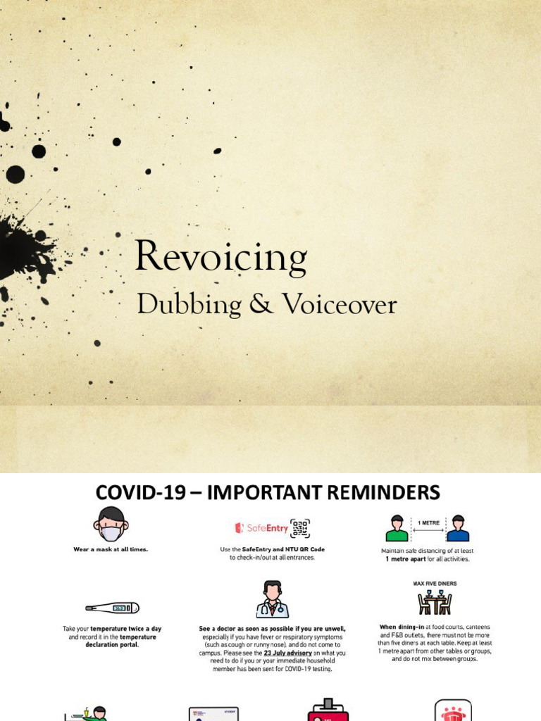 HT5202 Revoicing Dubbing | PDF