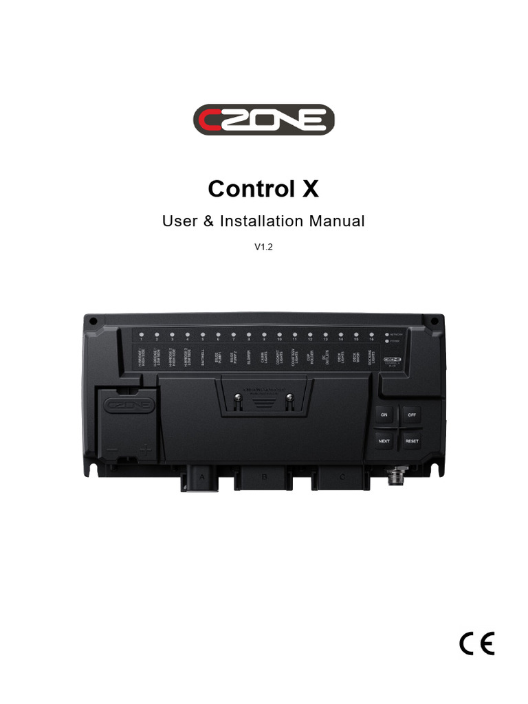 CZone Control X User & Installation Manual v1.2 | PDF | Copyright ...