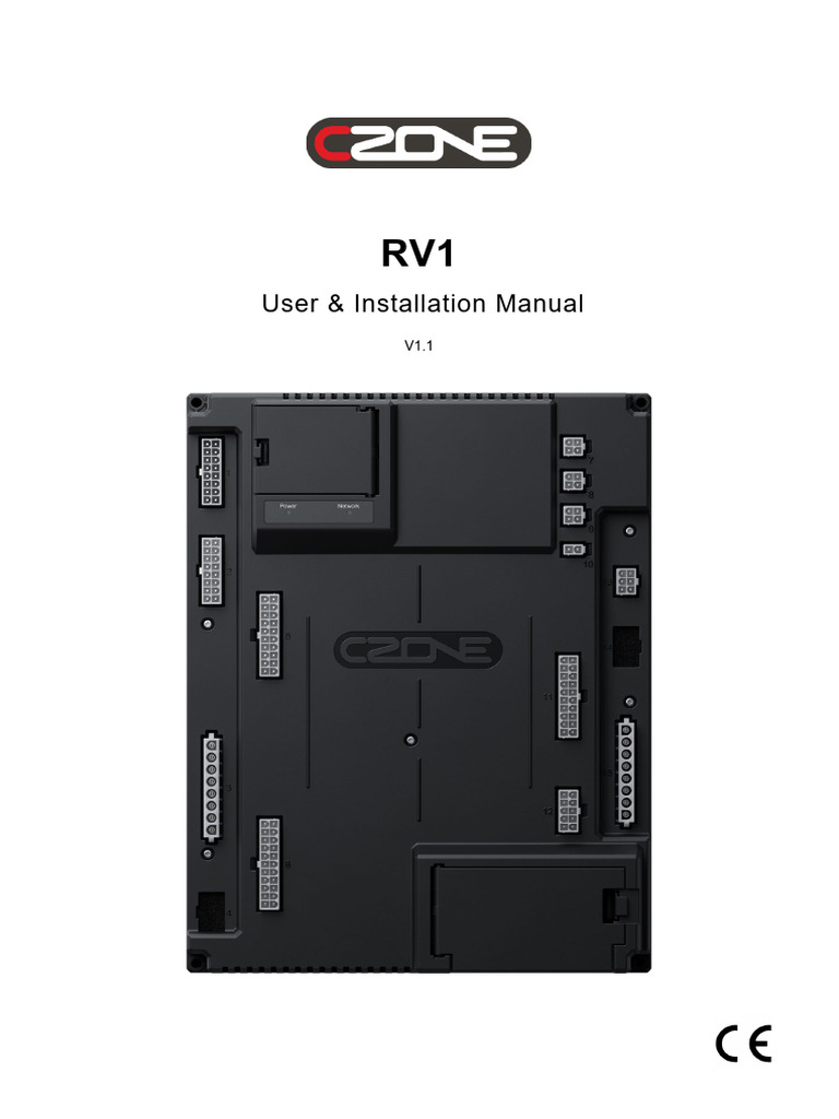 CZone RV1 User & Installation Manual v1.1 | PDF | Copyright ...