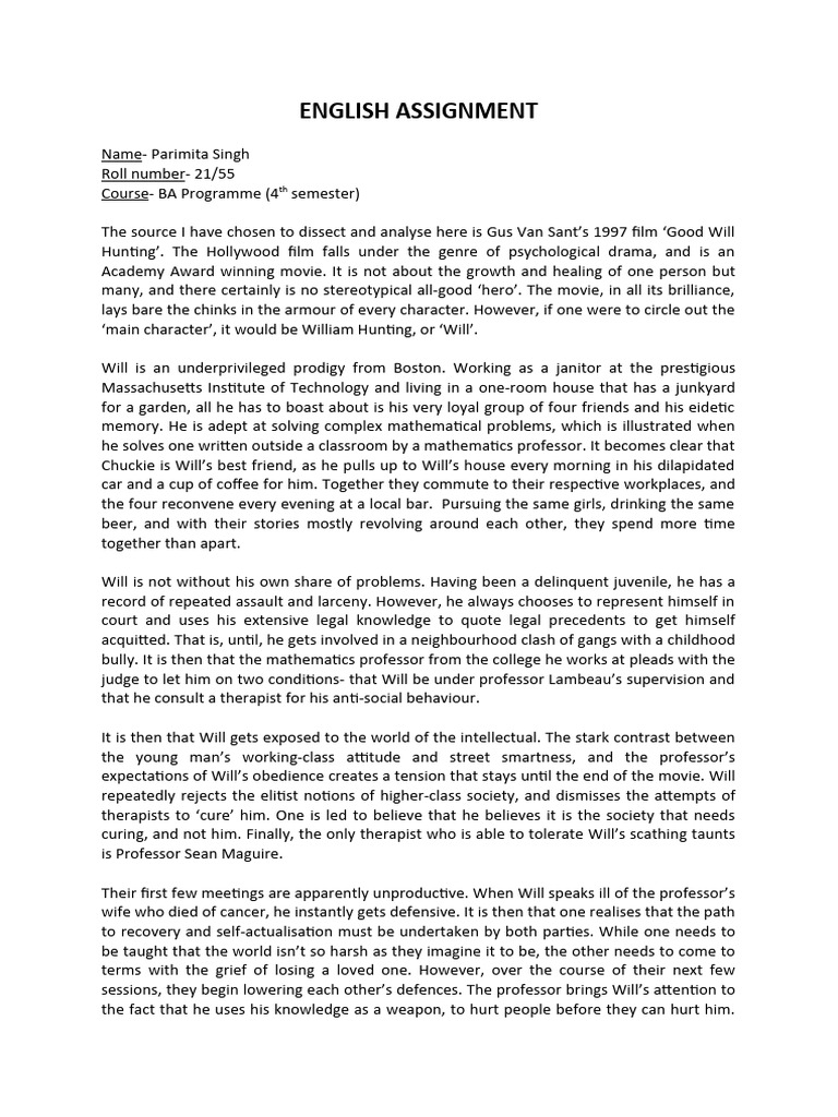 English Assignment 1 Sem 4 | PDF