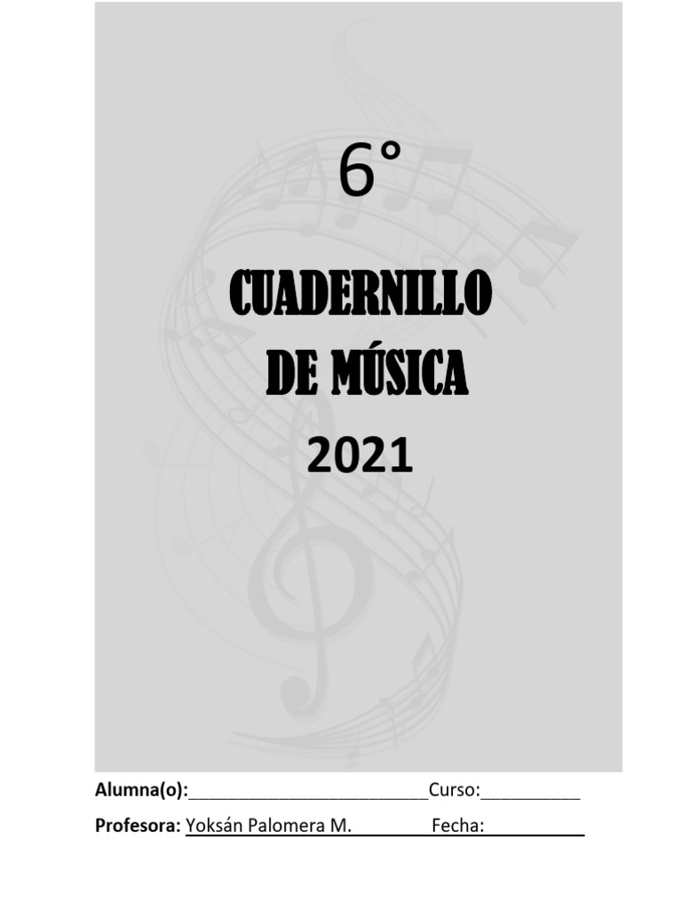 6° CUADERNILLO | PDF | Musicología | Las artes escénicas