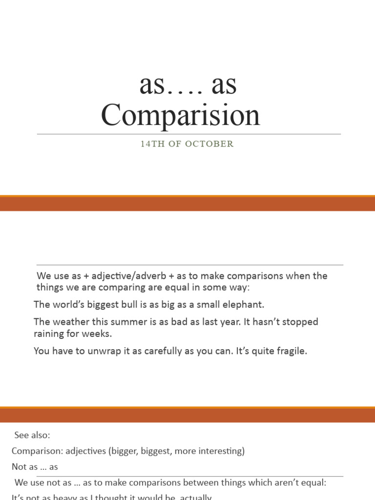 As... As Comparision | PDF | Language Arts & Discipline | Foreign ...