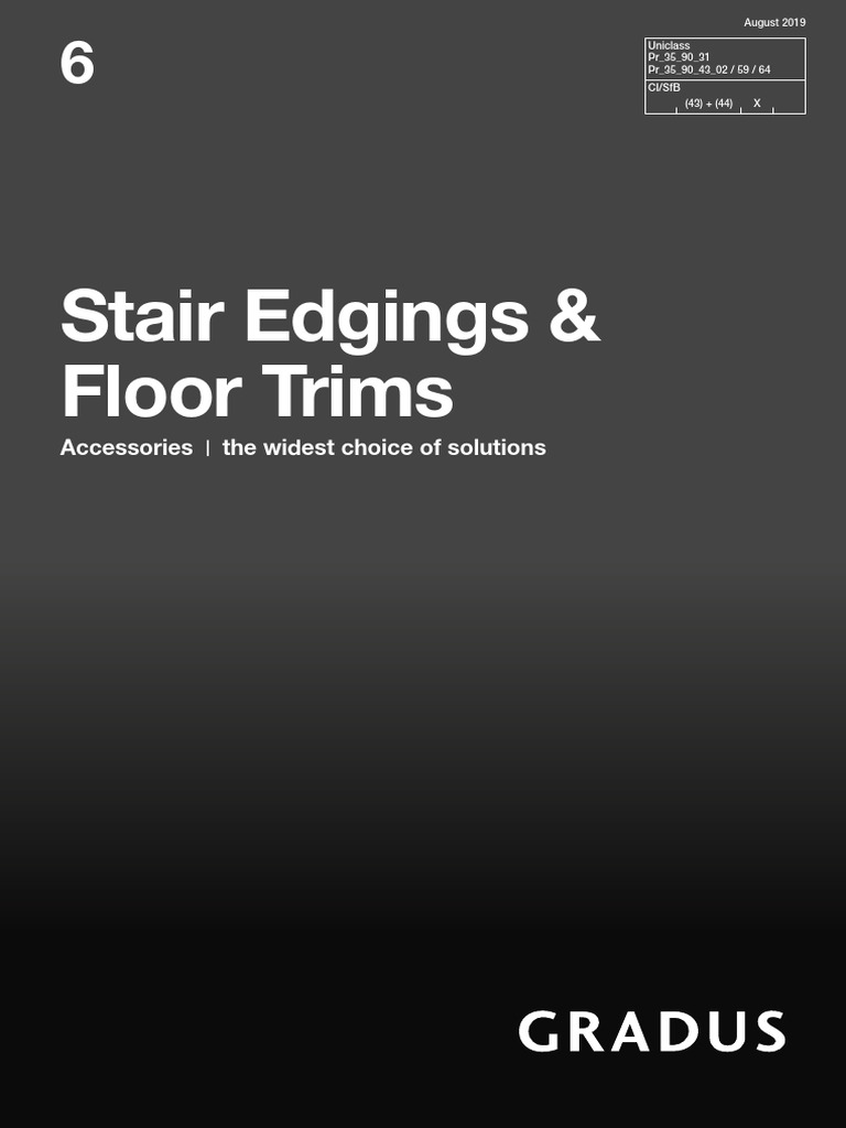 GradusStair Edgings & Floor Trims Brochure - Edition 6 | PDF | Stairs ...
