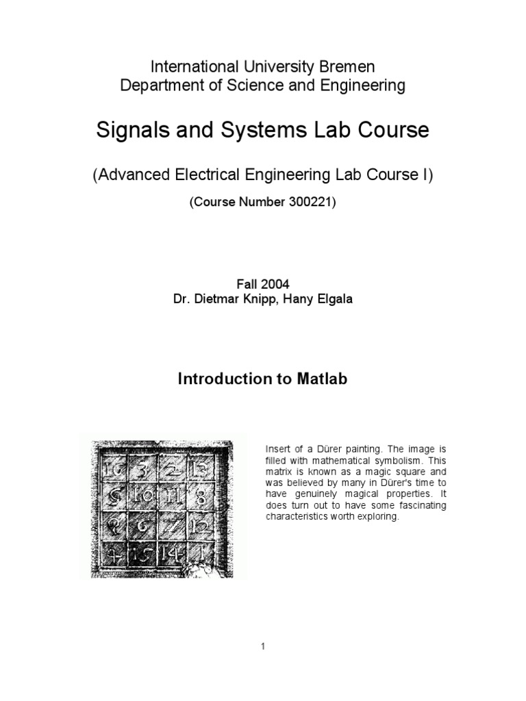 Matlab Primer Pdf Matlab Matrix Mathematics