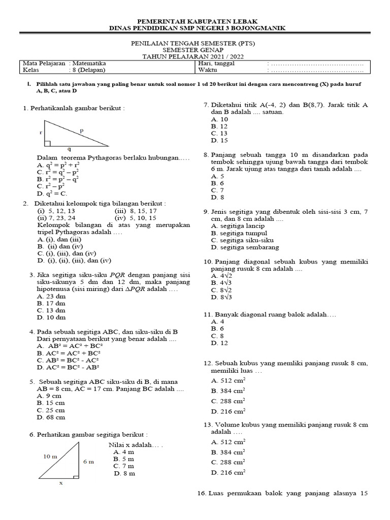 PTS MTK8 (2022) GNP | PDF