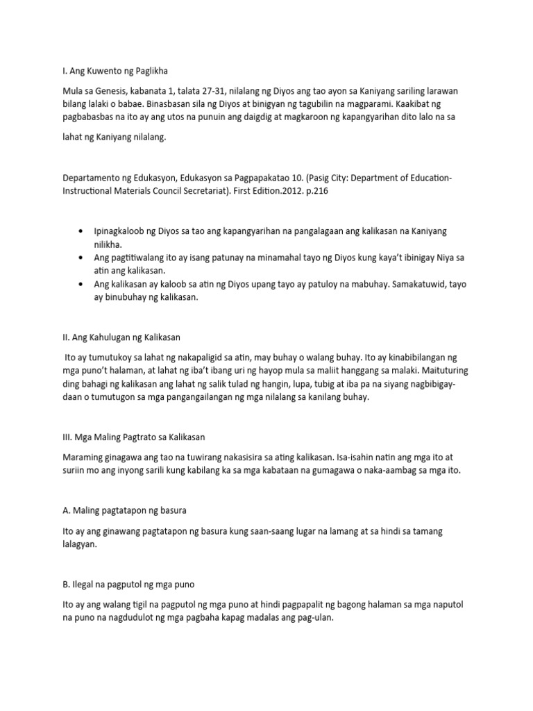 EsP 10 Report Q3 Group 4 | PDF