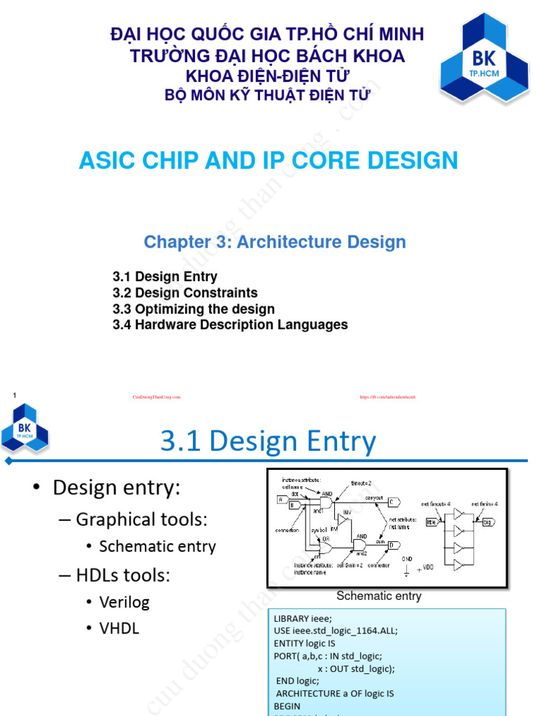 Thiet Ke Vi Mach So Nang Cao Truong Quang Vinh Asic&Ip Ch3 p1 (Cuuduongthancong - Com) | PDF ...