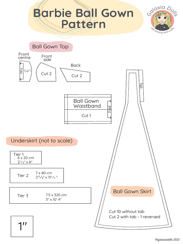 Ball Gown Pattern | PDF