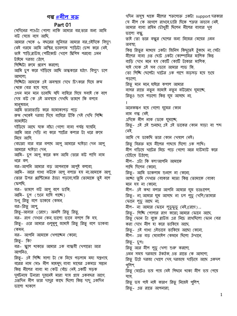 Nil Rokto by Nil Mahmud PDF | PDF