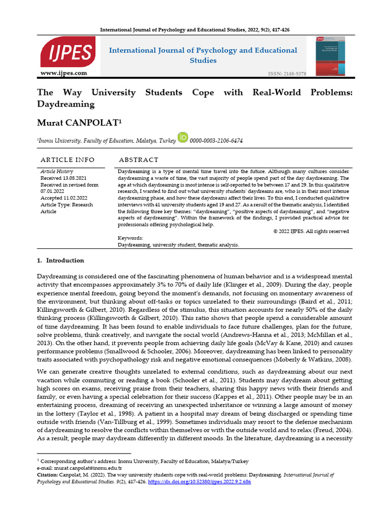 The Way University Students Cope With Real-World P | PDF ...