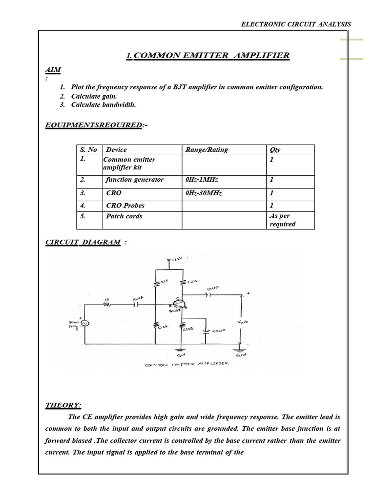 ECA HARDWARE Manual | PDF | Amplifier | Electronic Oscillator