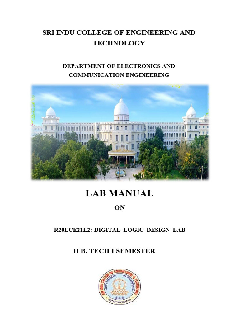 Digital Logic Design Lab File | PDF | Logic Gate | Electronic Circuits