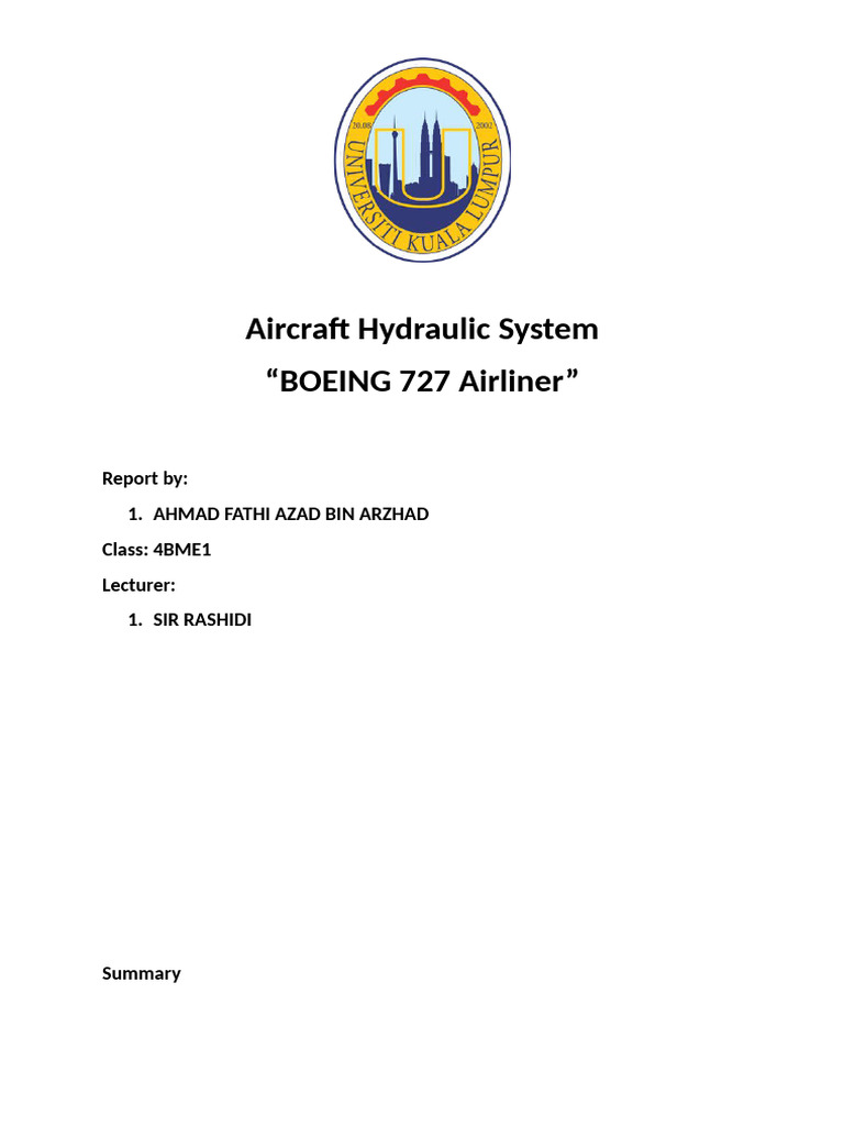 Assignment Hydraulic | PDF