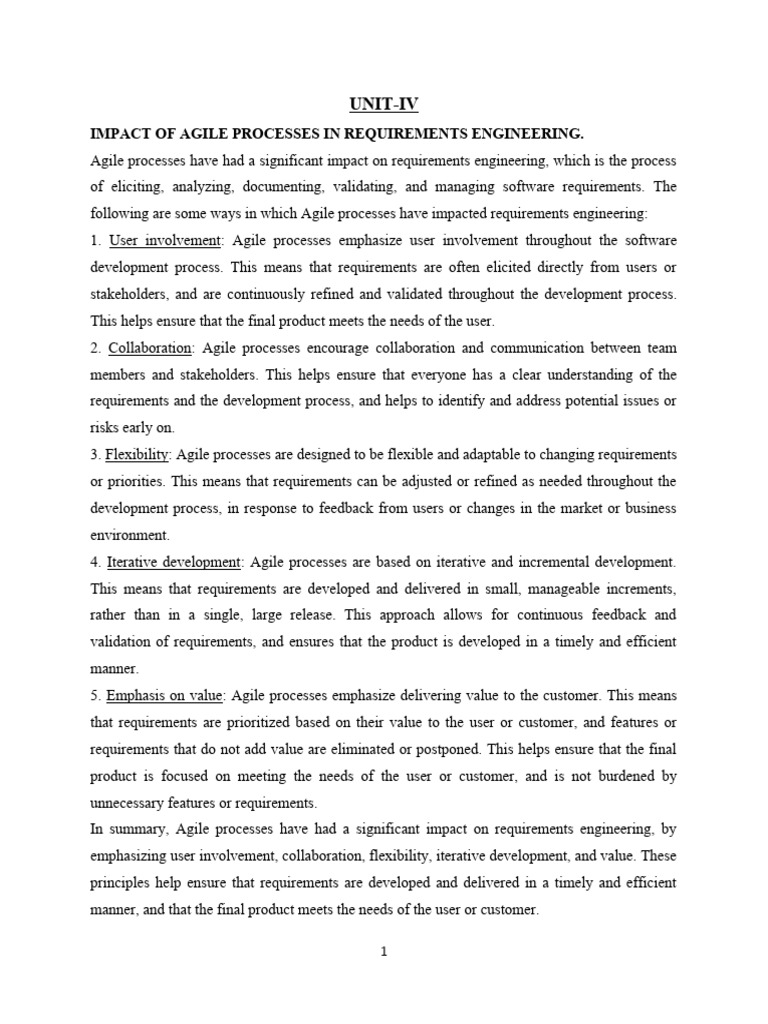 Unit-4 ASE | PDF | Agile Software Development | Software Development ...