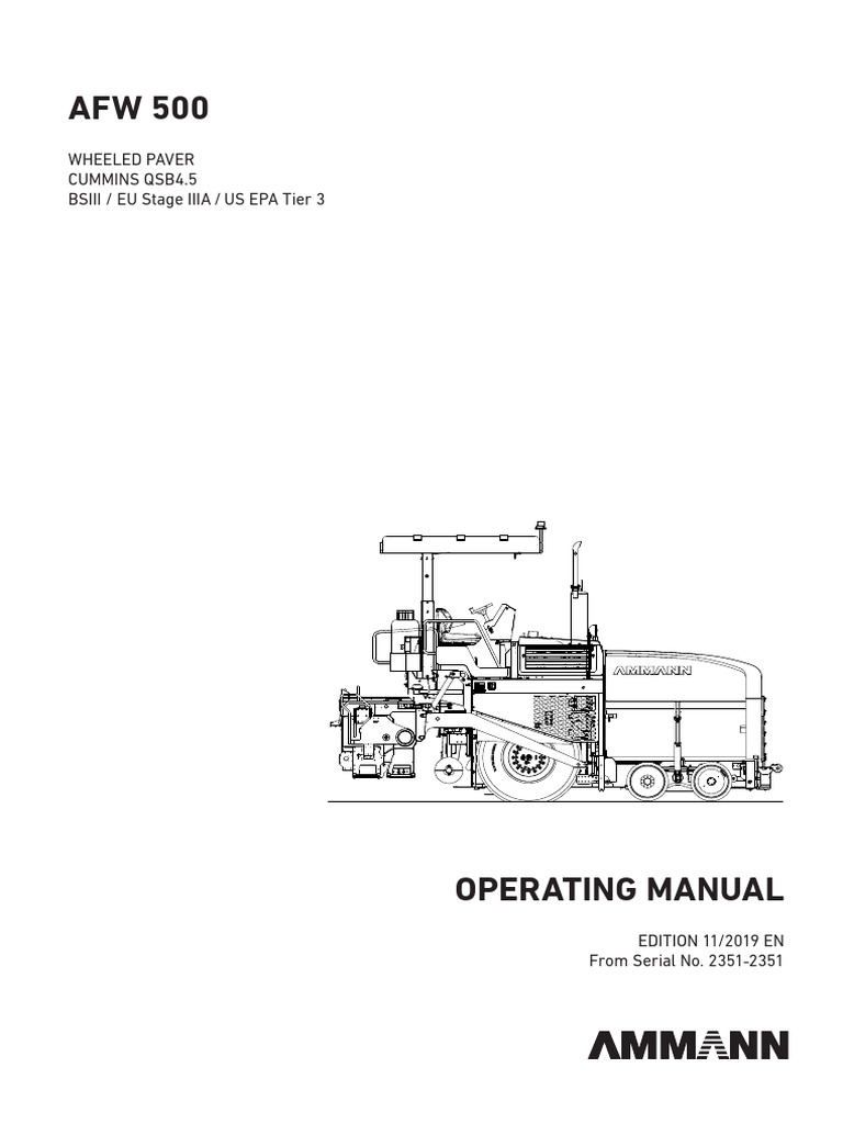 Afw500 Omm | PDF | Manufactured Goods | Mechanical Engineering